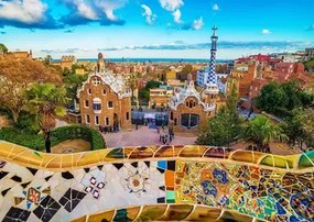 ENJOY Puzzle Výhled z parku Güell, Barcelona / 1000 dílků / od 14 let