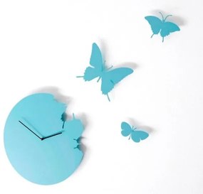 Designové hodiny Diamantini & Domeniconi Butterfly sky blue 40cm