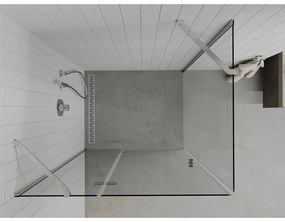 Mexen Roma sprchový kout s otočnými dveřmi 105 x 90 cm, Průhledné, Chromovaná - 854-105-090-01-00