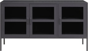 Šedá ocelová vitrína 140x80x45 cm Acier – Premier Housewares