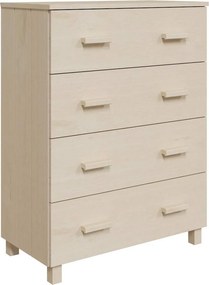 Příborník HAMAR medově hnědý 79x40x103,5 cm masivní borovice 340424