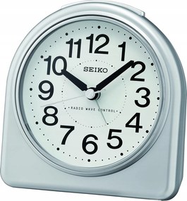 Seiko Budík z plastu stříbrný QHR204S