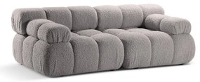 Světle šedá modulární pohovka z textilie bouclé 188 cm Bellis – Micadoni Home
