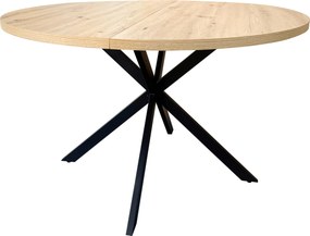 XXXLutz JÍDELNÍ STŮL, černá, barvy dubu, 120/120/75 cm MID.YOU - Jídelní stoly - 002798016802