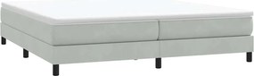 Postel Box Spring bez matrace světle šedá 200x210 cm Velvet 3315843