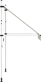 Ručně zatahovací markýza 200 cm krémová 143694