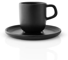 Eva Solo Hrníček s podšálkem Nordic Kitchen Espresso Cup with Saucer, black