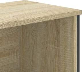 Knihovna dub sonoma 80 x 31 x 169 cm kompozitní dřevo 3295313