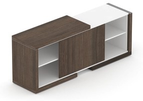 Komoda SOLID pro manažerský opěrný stůl, s posuvnými dveřmi, 170cm
