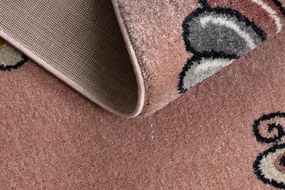 Koberec KIDDO 6110 světle růžový / bílý