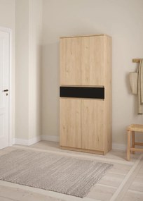 FALCO Botník Simplicity 210 jackson hickory/černý mat