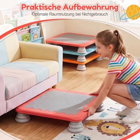 Costway Mini trampolína pro děti 65 cm velký trampolína odrazový – červený