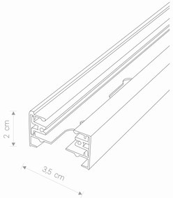 Svítidlo do lišty 8324 Nowodvorski PROFILE STORE LED 18 W 4000K bílá