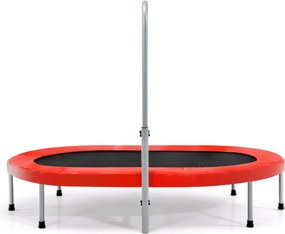 Costway Dvojitá trampolína skládací fitness trampolína s nastavitelným madlem