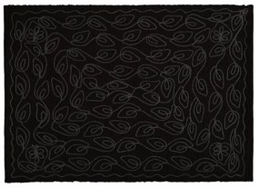 SCANquilt prostírání MURI výšivka černá běhoun delší strana 100-170 cm