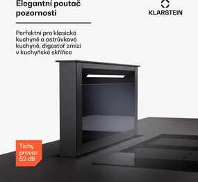 Klarstein Royal Flush Eco, digestoř, 60 cm, 604 m³/h, A+