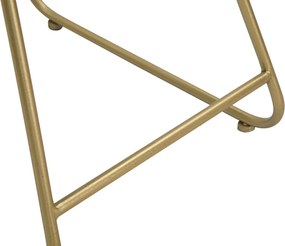 Designová jídelní židle Heart světle růžová/zlatá