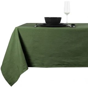 UniqueLiving Elegantní ubrus Trix tmavě zelený-150x250cm
