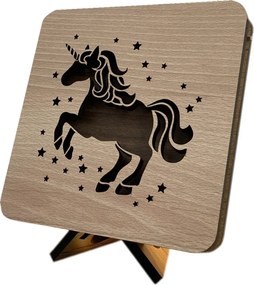 Li-Go "Jednorožec barevný" lampa 19x19 cm provedení povrchu: černá s patinou