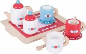 Bigjigs Toys Čajový servis s puntíky / od 3 let