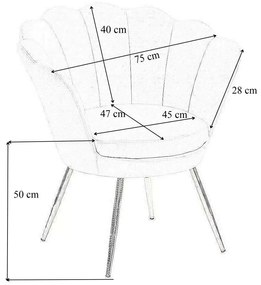 LuxuryForm DESIGN Křeslo FREY VELUR se stříbrnými nohami - zelené