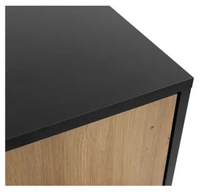 Konzolový stolek Oksawi 1SZ, Barva dřeva: dub artisan / černý