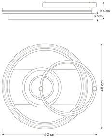 GLOBO ANI 48459-46 Stropní svítidlo