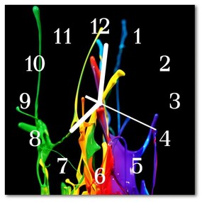 Skleněné hodiny čtvercové barva 30x30 cm