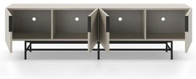 Krémový TV stolek 200x54,5 cm Eldia – Marckeric