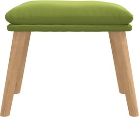 Podnožka světle zelená 45x29,5x35 cm samet 341438