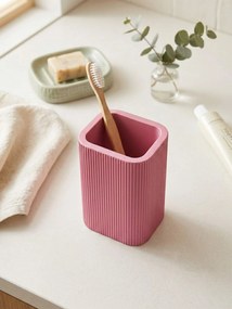 Sinsay - Držák na zubní kartáčky s rýhováním - růžová