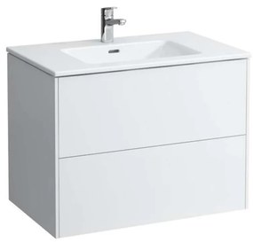 Laufen Pro S - Skříňka s umyvadlem, 59x79x49 cm, 2 zásuvky, lesklá bílá H8649612611041