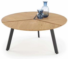 Konferenční stolek Letha (přírodní dřevo + černá). 1048631