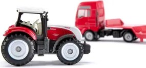 SIKU Auto tahač MAN s traktorem Steyr 1764 / Model 1:87 / Kov + plast