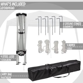 JAGO Zahradní párty stan, 3 x 3 m, béžový