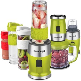 Concept SM3393 Fresh&Nutri multifunkční mixér, 700 W + láhve 2 x 570 ml + 400 ml, zelená