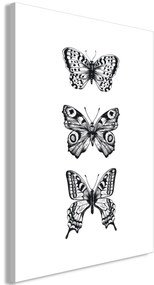 Obraz - Three Butterflies (1 Part) Vertical