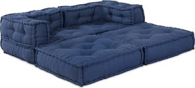 Modulová pohovka 2 ks Textil Indigo 140 x 70 x 56 cm 3315086