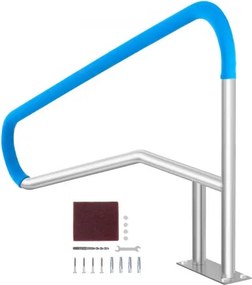 madlo bazénu 139,7 × 81,3 cm z nerezové oceli se základní deskou pro vířivky