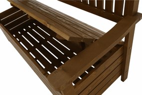 Zahradní lavička, hnědá, 150cm, AMULA
