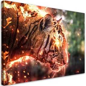 Gario Obraz na plátně Plamenný tygr - Alex Griffith Rozměry: 60 x 40 cm