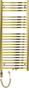 Mexen Pluton, elektrické topné těleso 1200x500 mm + topná tyč 600 W, zlatá lesklá, W106-1200-500-2600-50