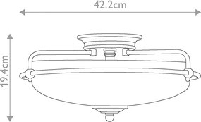 Stropní svítidlo Elstead GRIFFIN-F-WS/antická mosaz