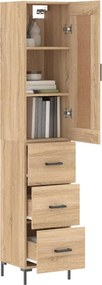 Skříň highboard dub sonoma 34,5 x 34 x 180 cm kompozitní dřevo 3200196