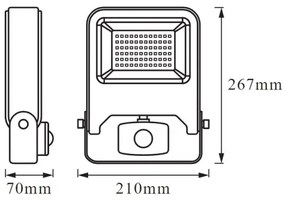 Ledvance - LED Reflektor se senzorem ENDURA LED/50W/230V IP44