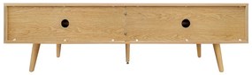 TV stolek v dekoru dubu v přírodní barvě 178x50x40 cm Rove – Woodman