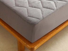 XPOSE® Prošívaný chránič matrace Exclusive - šedý 90x200 cm