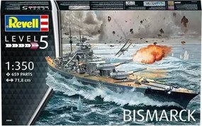 Revell 05040 Bismarck / Plastikový model / 1:350 / Počet dílků 659 / O