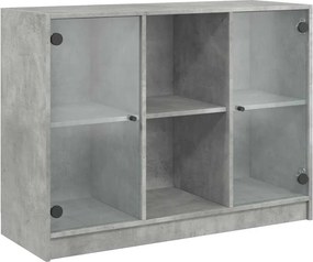 Příborník betonově šedý 102 x 37 x 75,5 cm kompozitní dřevo 3295874