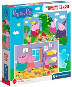 Clementoni - Puzzle 2X20 Prasátko Peppa